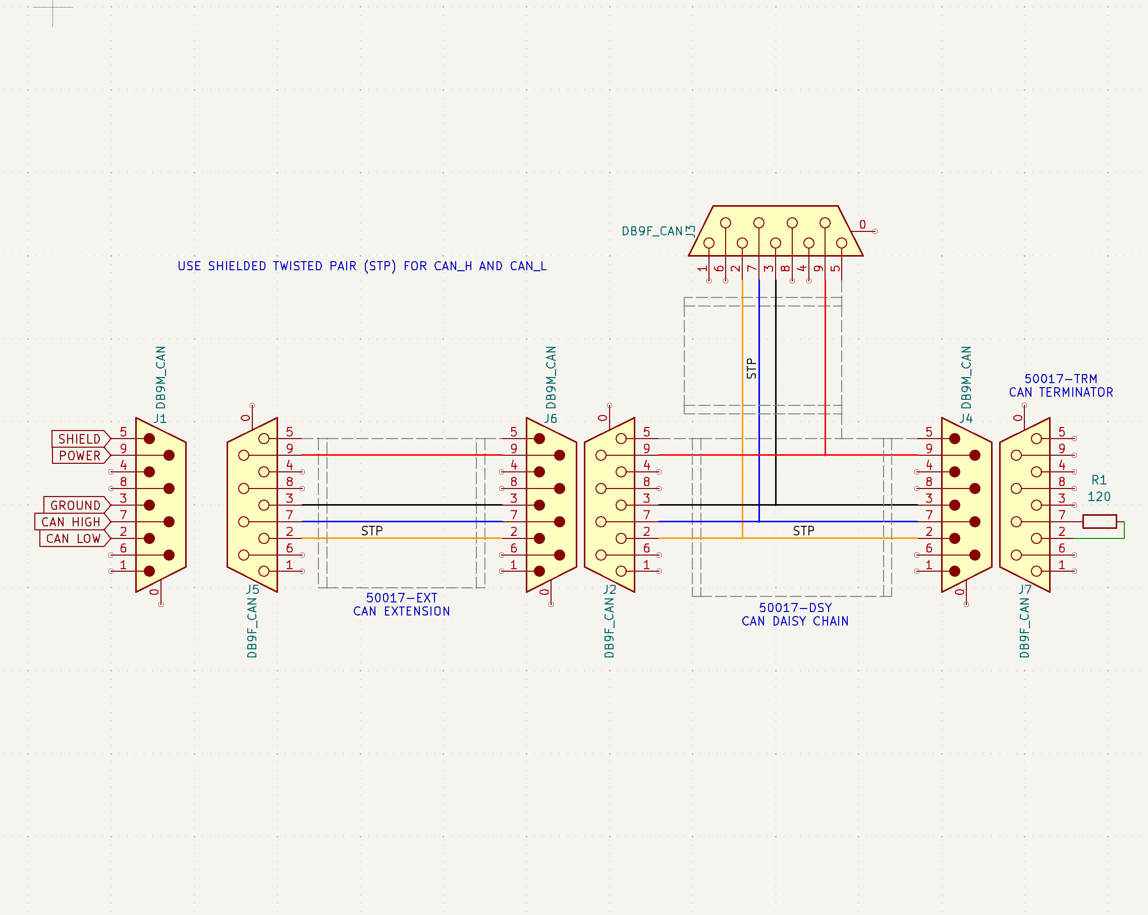CAN-BUS DB9 Daisy-Chain, Extension, and Termination Cables | Epsilon ...